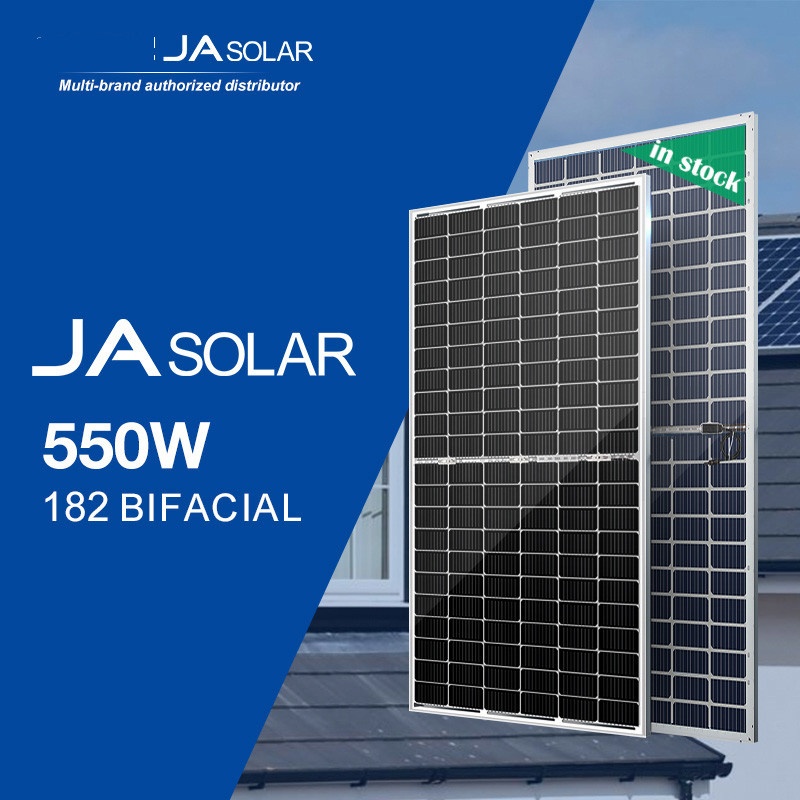 JA solar panel double glass solar panel bifacial 540W 535W 530W 545W ...